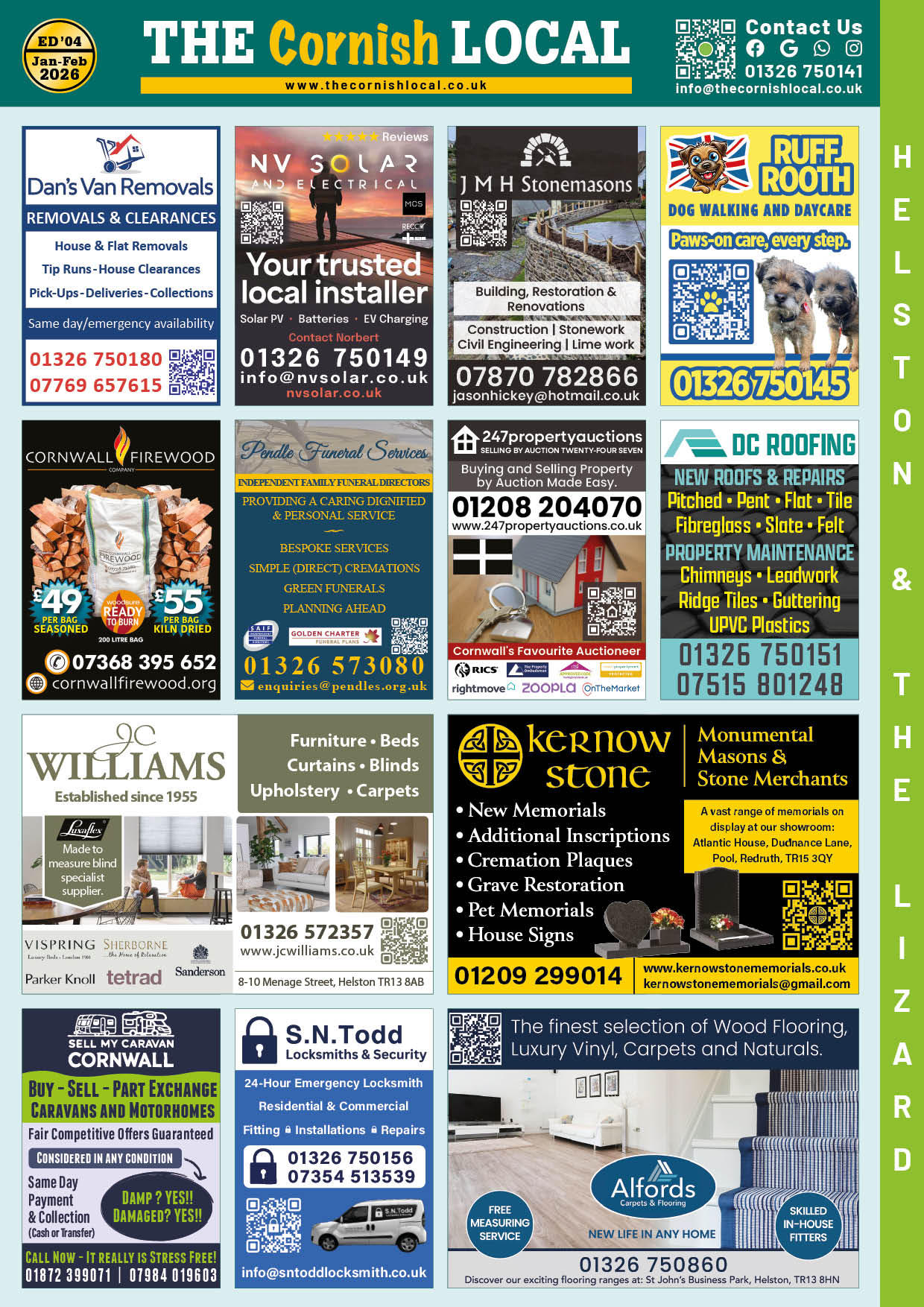 Helston & The Lizard Issue 4 January February 2026 – The Cornish Local